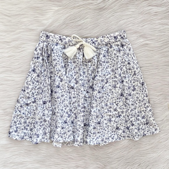 Rylee + Cru | Bottoms | Rylee Cru Girls Ivory Blue Floral Flowy Mini ...
